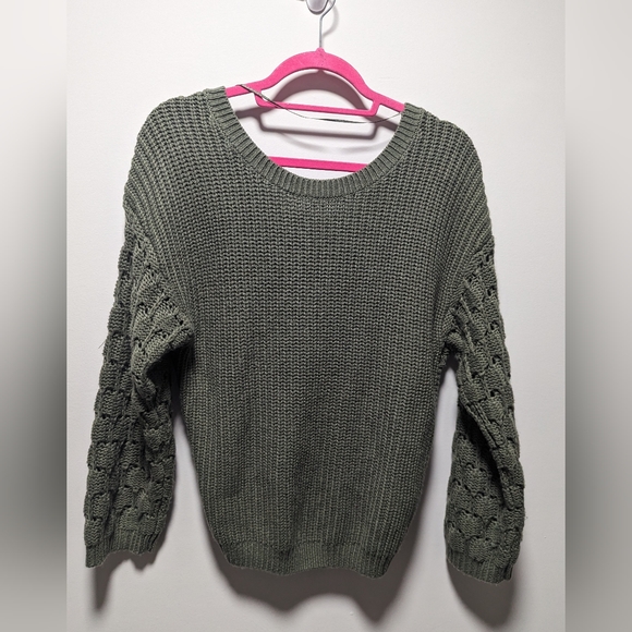 Express | Sweaters | Express Olive Green Sweater | Poshmark